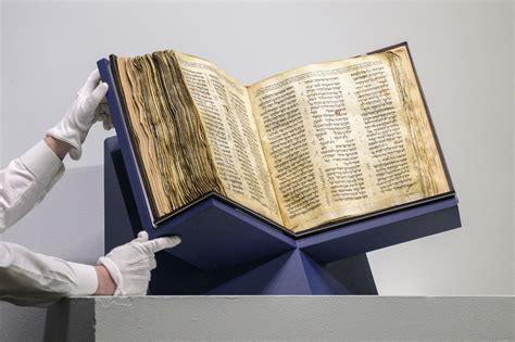 Codex Sassoon Oldest Near Complete Hebrew Bible Purchased For 38 1