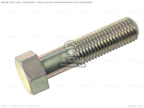 92101100400A Bolt,hex 10x40 Honda - 92101-100400A