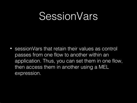 Flowvar And Sessionvar In Mule Ppt