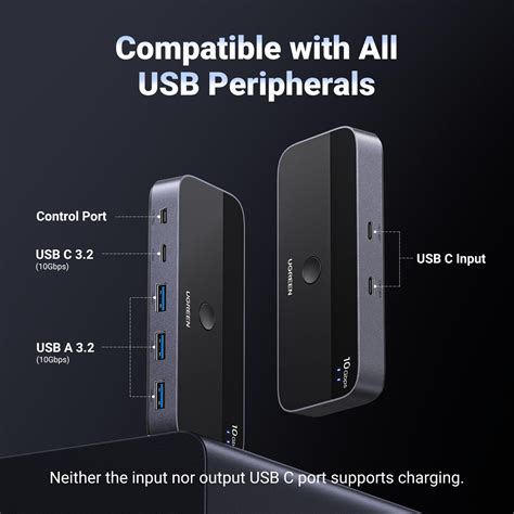 Ugreen 10gbps Usb C Switch 2 Computers Share 4 Usb 3 2 Ports Ugreen Eu