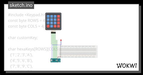 Numpad Testing Wokwi Esp32 Stm32 Arduino Simulator