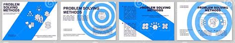 Problem Solving Method Brochure Template Stock Vector Illustration Of