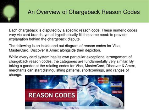 Ppt An Overview Of Chargeback Reason Codes Powerpoint Presentation Free Download Id7705608