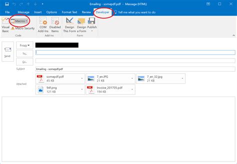 Outlook VBA Macro Inside Modal Email Stack Overflow