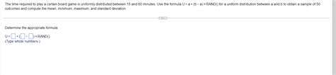 solved outcomes and compute the mean minimum maximum and