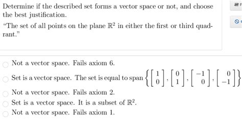 Solved 册P Determine if the described set forms a vector Chegg com