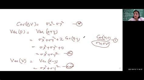Computation of Pearsonian's Correlation Coefficient for Continuous Random Variables - YouTube