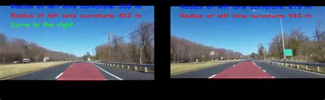 Lane Curvature Detection In Critical Road Condition Radius To Left And