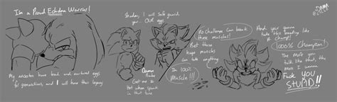 Rule 34 Angry Angry Face Knuckles The Echidna Monochrome Movie Sonic