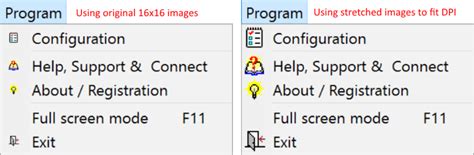 Resizing TImageList Bitmaps To Fit High DPI Scaling Size For Menus