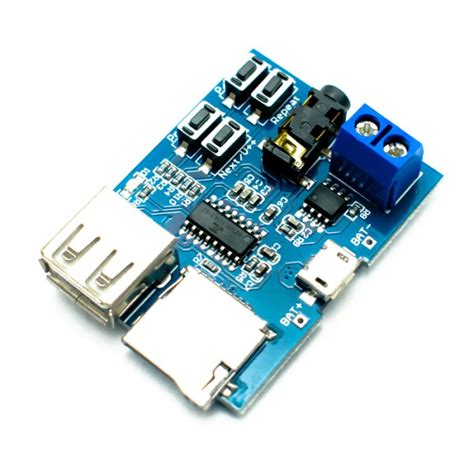 Non Destructive Mp3 Decoding Board With Self Powered Tf Card U Disk
