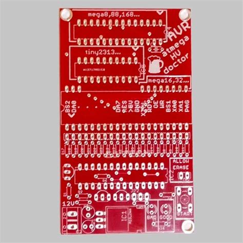 DIY Bare PCB Atmel AVR Atmega AtTiny Fuse Bit Doctor HVPP HVSP For Fix The Fusebits Restore