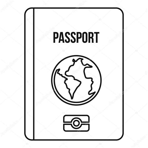 Passport Template Clip Art