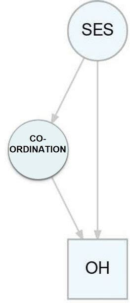 Mediation Analysis Of Oral Hygiene Oh Ses And Coordinative Abilities Download Scientific