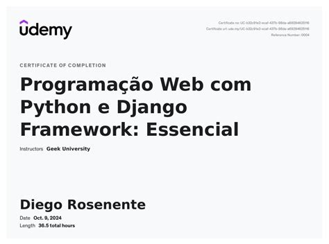 Today I Finished My Django Framework Course To Develop Websites And Web Applications Im