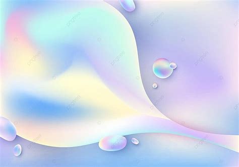 Background With A Holographic Gradient Shape Of Abstract 3d Fluid Or Liquid Vector Graphic