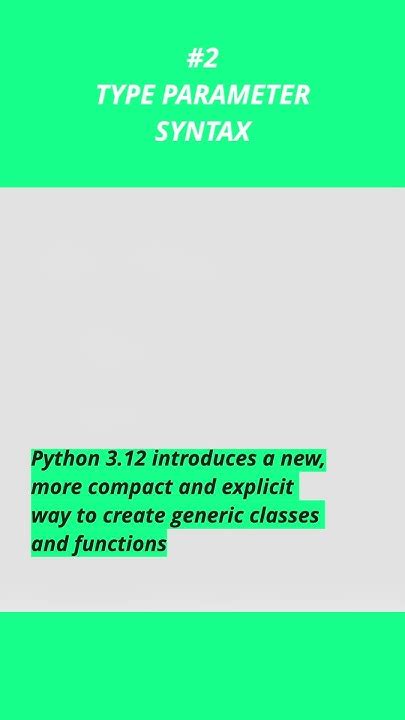 3 new features in python 3 12 python pythonprogramming shorts youtube
