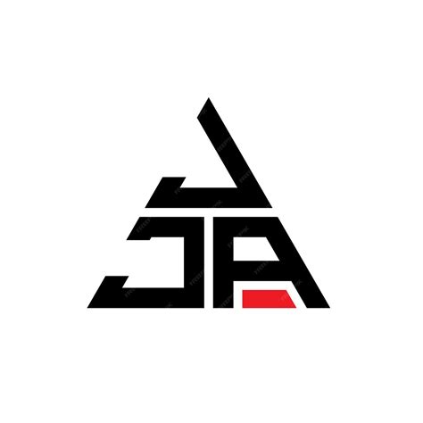 Premium Vector Jja Triangle Letter Logo Design With Triangle Shape