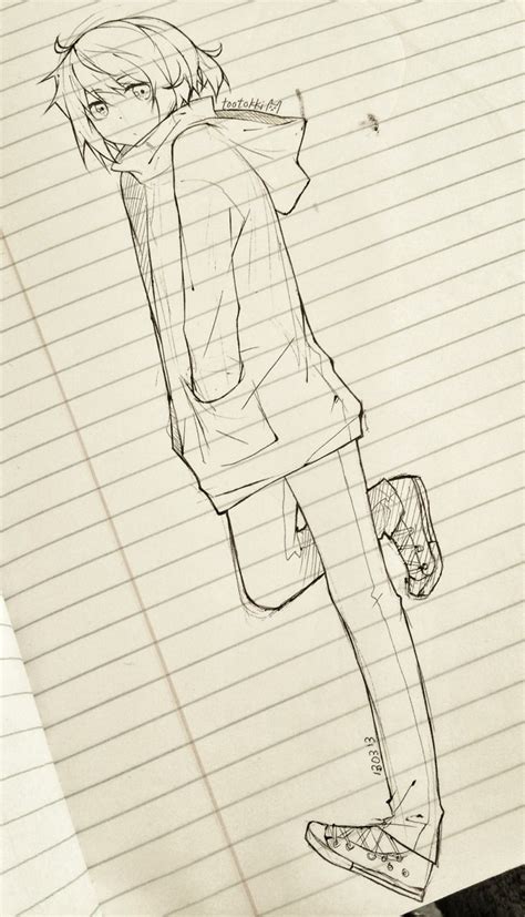 Как нарисовать аниме парня в полный рост 24 фото