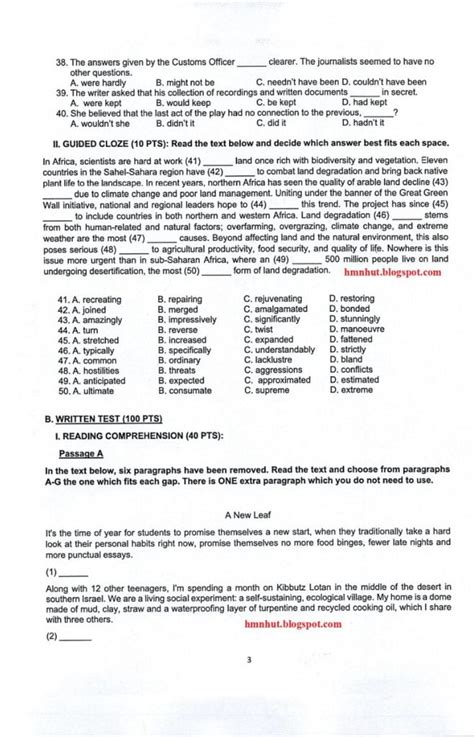 Đáp án đề thi olympic tiếng anh lớp lần thứ TP HCM