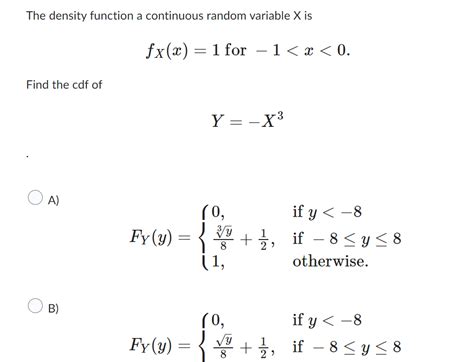 Solved The Density Function A Continuous Random Variable X Chegg