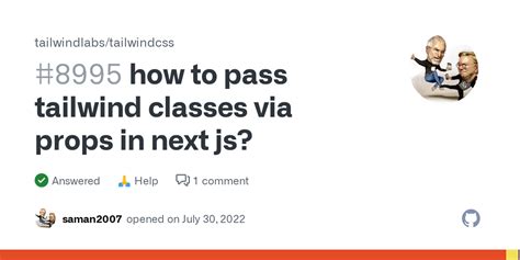 How To Pass Tailwind Classes Via Props In Next Js · Tailwindlabs