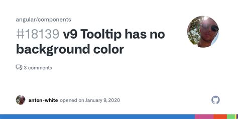 V Tooltip Has No Background Color Issue Angular Components Github