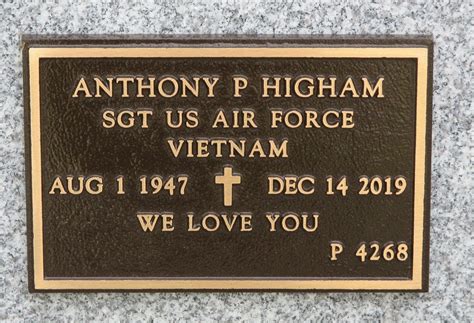 Anthony P “tony” Higham 1947 2019 Find A Grave Memorial