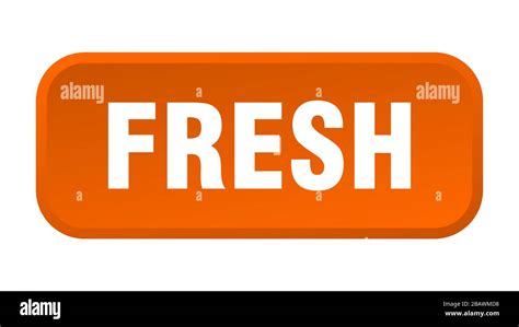 Fresh Button Fresh Square 3d Push Button Stock Vector Image And Art Alamy