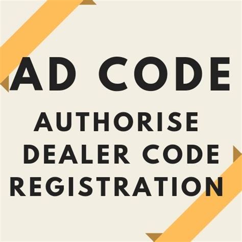 Authorised Dealer Code Registration Consultancy Service At Best Price