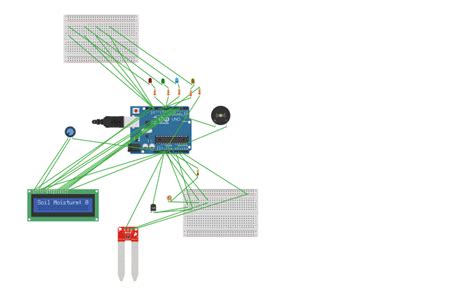 Circuit Design Plant Monitoring System Tinkercad