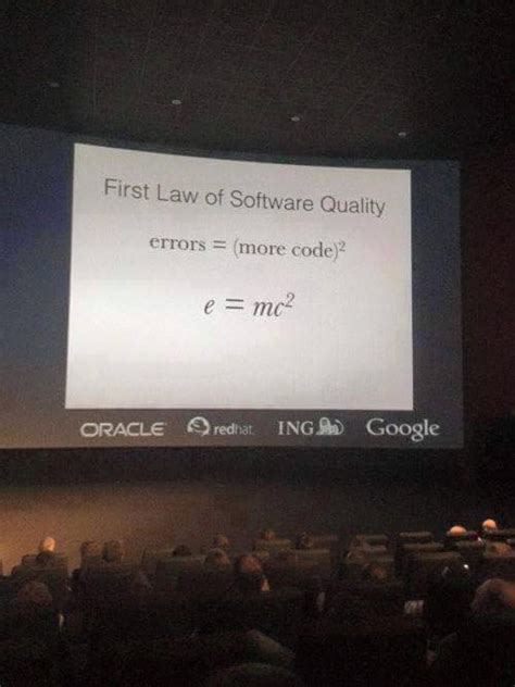 The First Law Of Software Quality R ProgrammerHumor