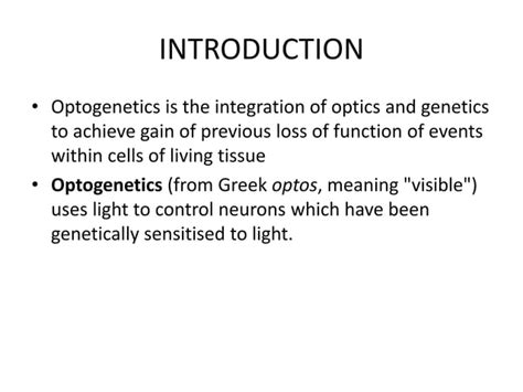 Optogenetics Pptx