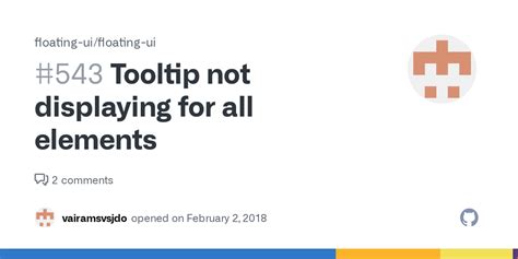 tooltip not displaying for all elements · issue 543 · floating ui