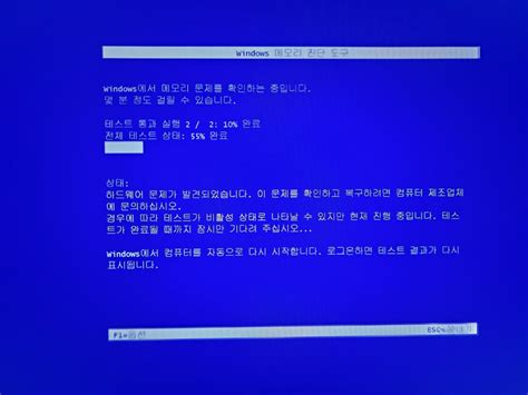 메모리진단에서 이렇게 나오면 메모리불량 맞죠 디지털 컴퓨터폰it 에펨코리아