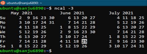 how to use the cal command in linux linuxfordevices
