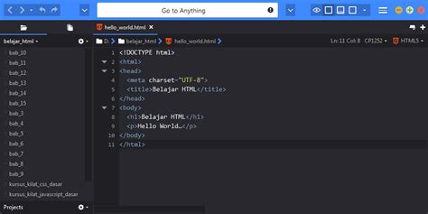 Belajar HTML Dasar Memilih Aplikasi Editor HTML Notepad Duniailkom