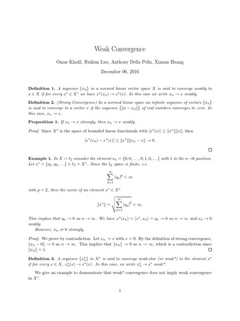 weak convergence pdf measure mathematics compact space