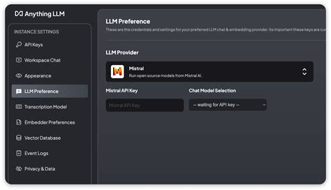 Mistral Ai Llm ~ Anythingllm