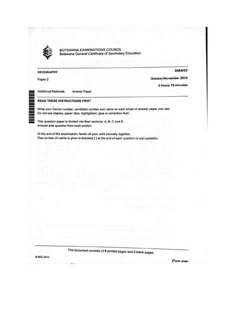 Bgcse Geography Pdf