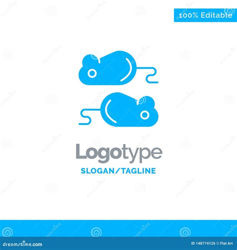 Closing Testing Test Closing Test Blue Solid Logo Template Place For Tagline Stock Vector