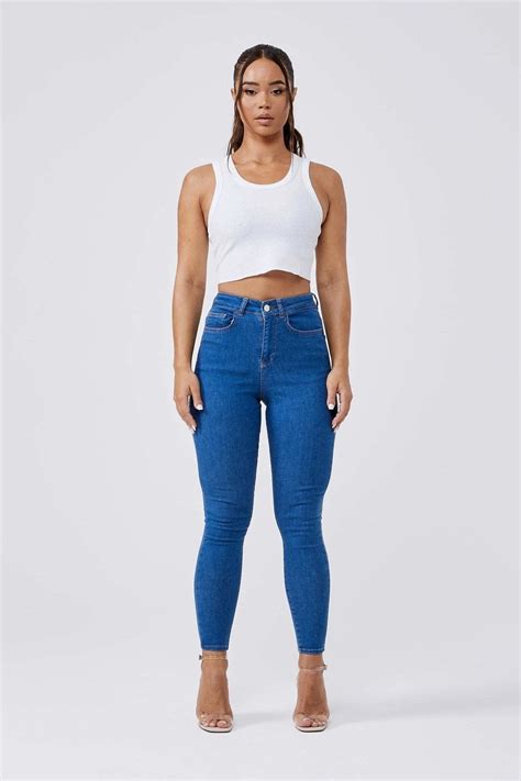Blue Ladies Skinny Jeans Name It Skinny Jeans Nkfpolly Dark Blue Denim