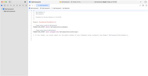 Create Framework In IOS Using UIKit StoryBoard DevProfile