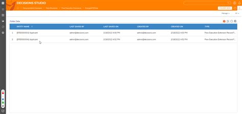 Creating Flow Execution Extension Data Structures