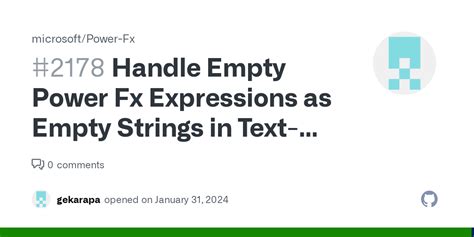 Handle Empty Power Fx Expressions As Empty Strings In Text First Mode Issue Microsoft