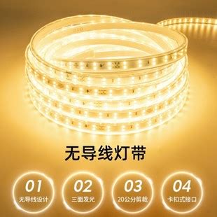 无导线灯带户外防水灯带led高亮硅胶套管灯带220v防水pvc双排高压 阿里巴巴