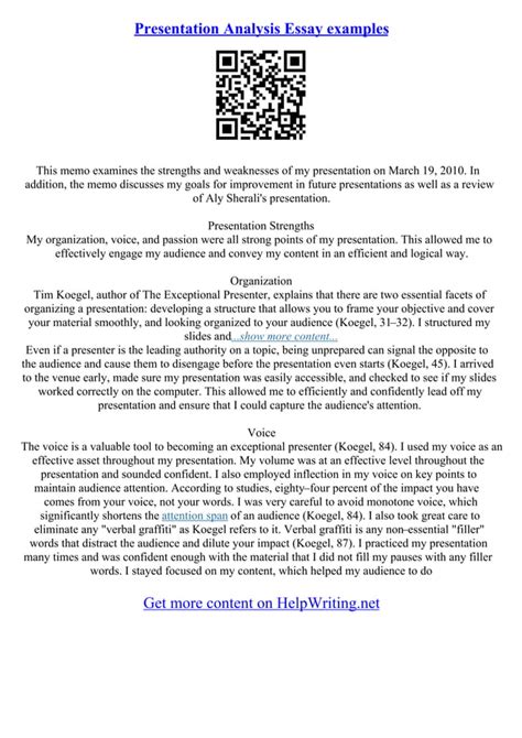 Visual Analysis Essay Examples Pdf