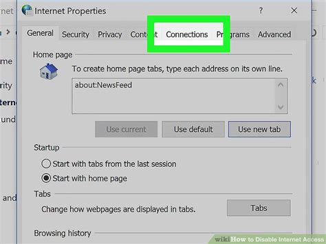 4 ways to disable internet access wikihow