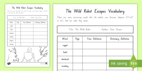 FREE Term 2 Week 5 Year 3 4 Chapter Chat Vocabulary Activity To