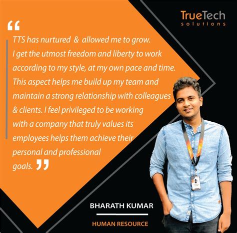 Truetech On Linkedin Employee Thursdaytestimonial Workplace Hr